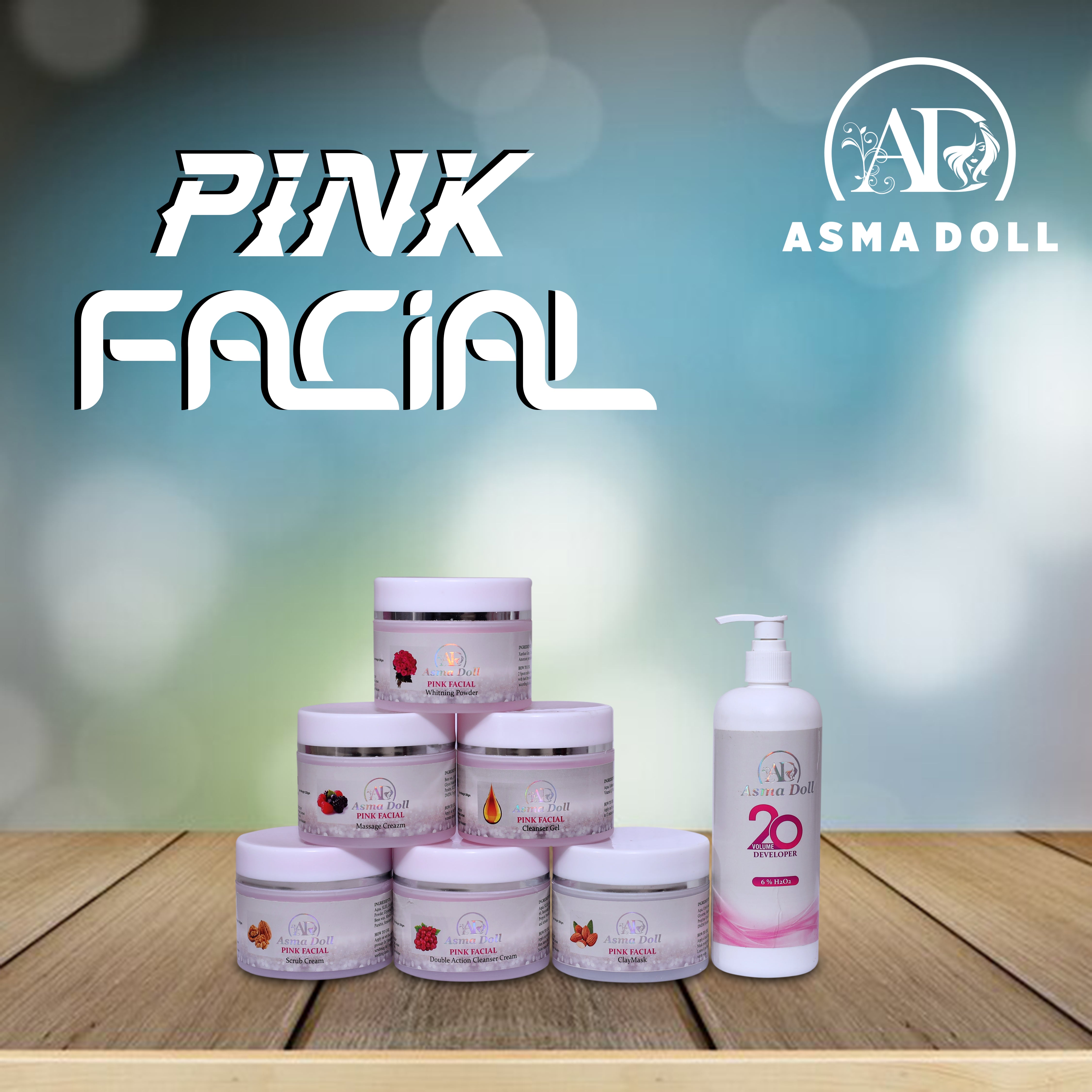 Pink Facial Kit – Asma Doll Beauty Bar